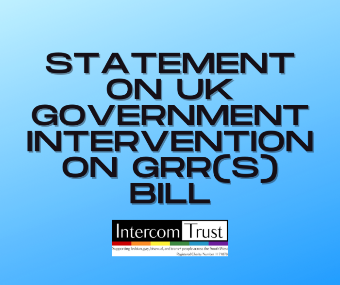Intercom's Statement on UK Government Intervention on GRR(S) Bill - Intercom Trust