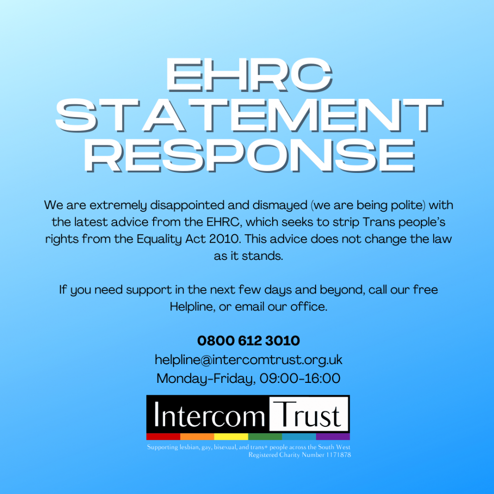EHRC Statement Response - Intercom Trust