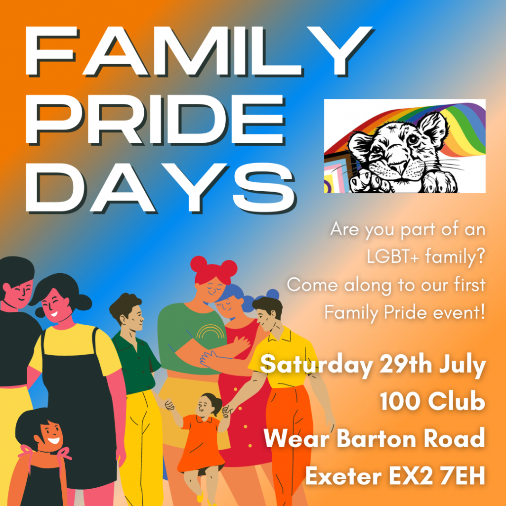 Family Pride Days - Saturday 29th July - Intercom Trust
