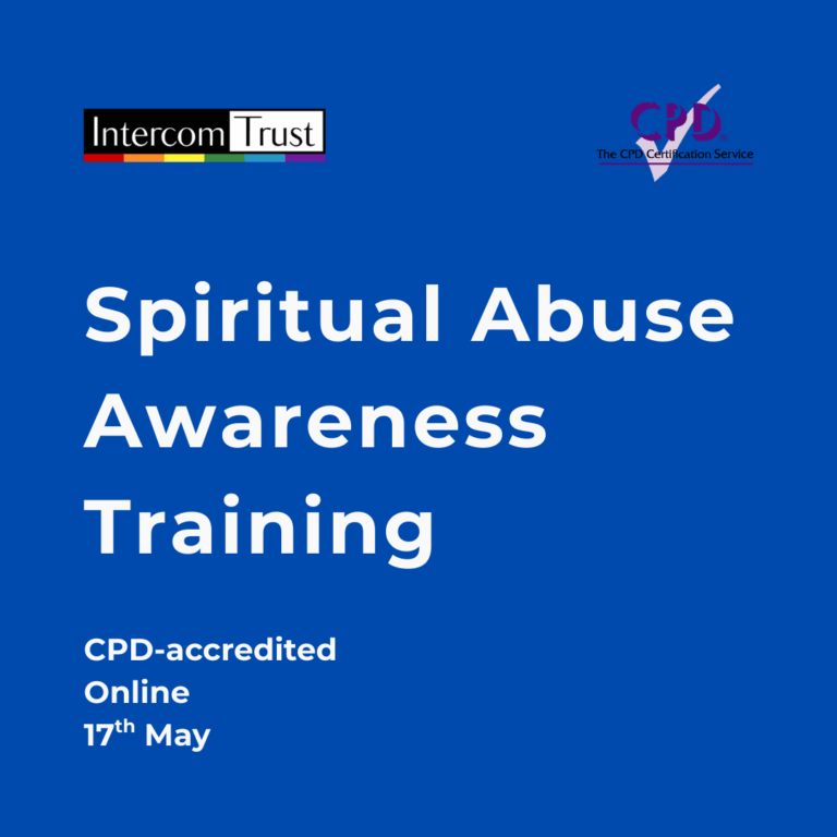 Spiritual Abuse Awareness Training – Saturday 17th May - Intercom Trust