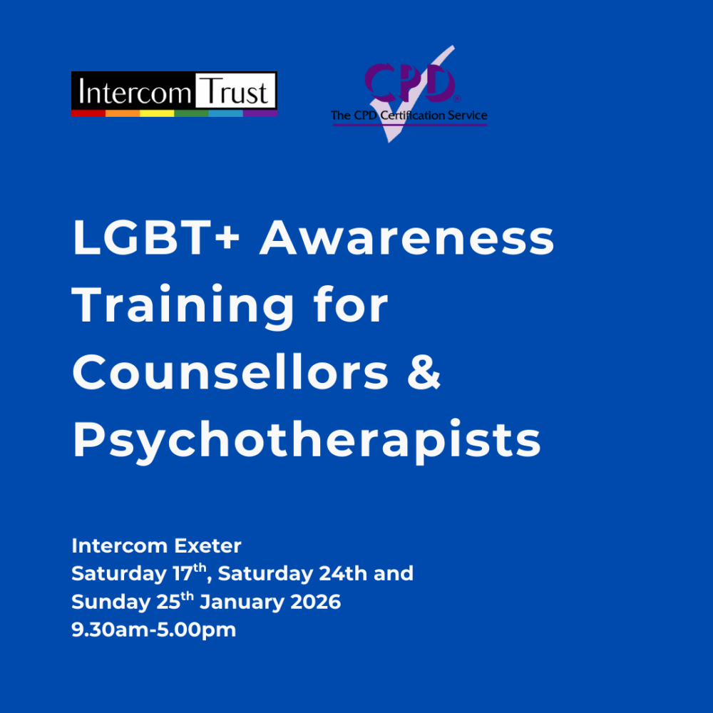 LGBT+ Awareness Training for Counsellors & Psychotherapists – January ...